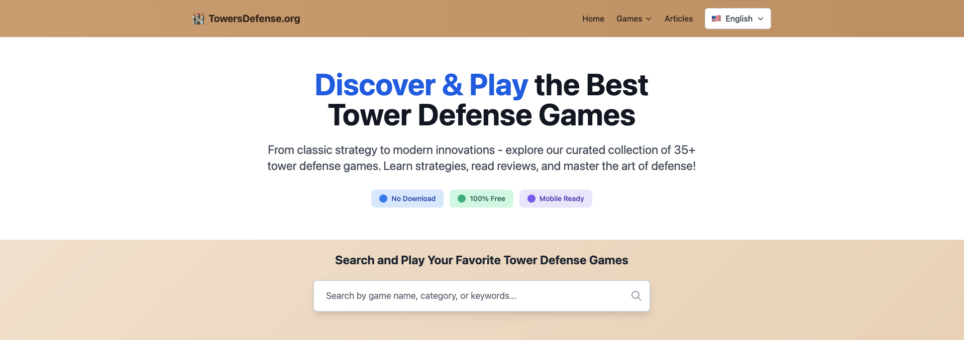Classic Tower Defense Games - Free Online | TowersDefense.org